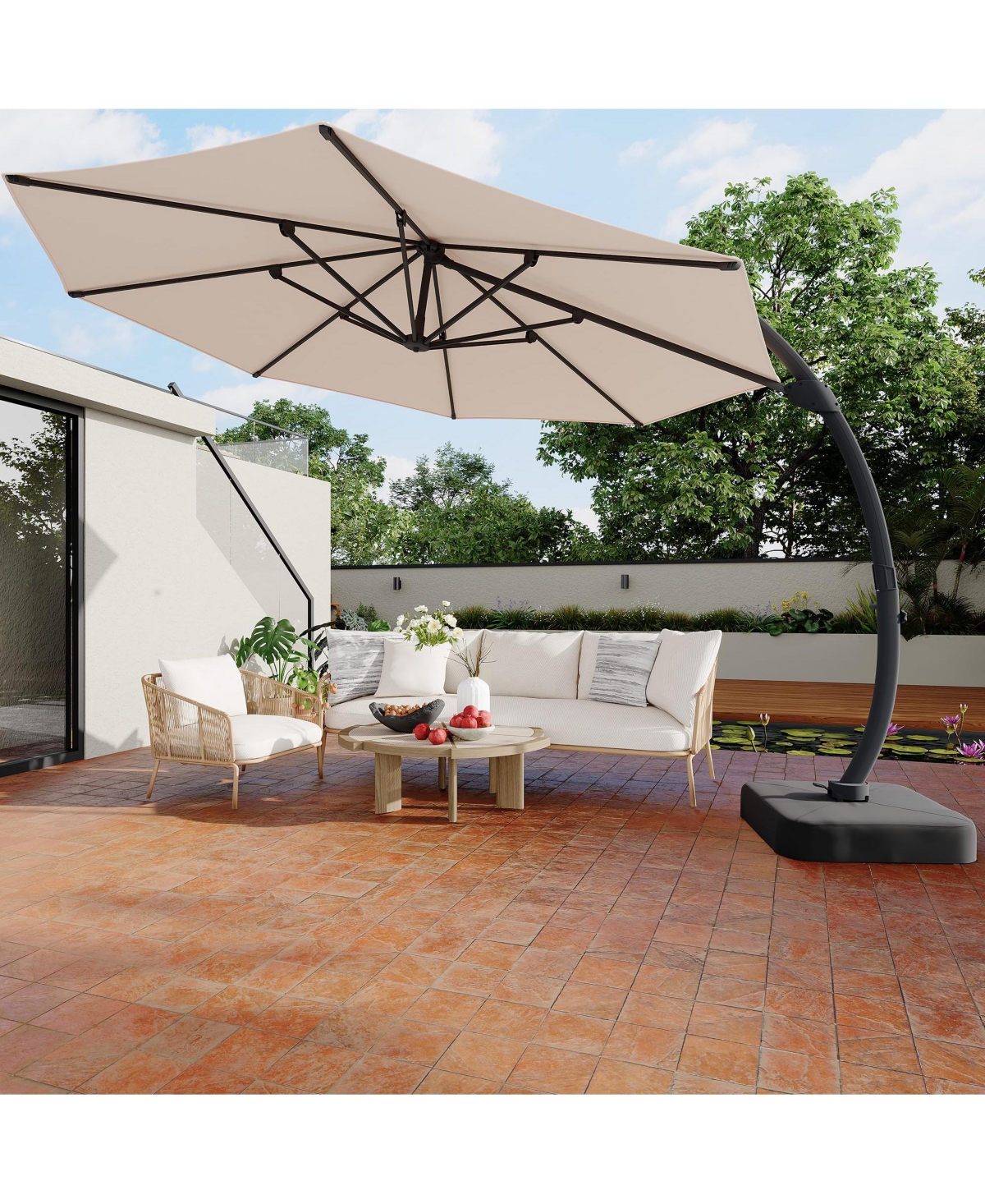 Click here for homfan 4-Piece Outdoor Patio Furniture Set Includi... prices