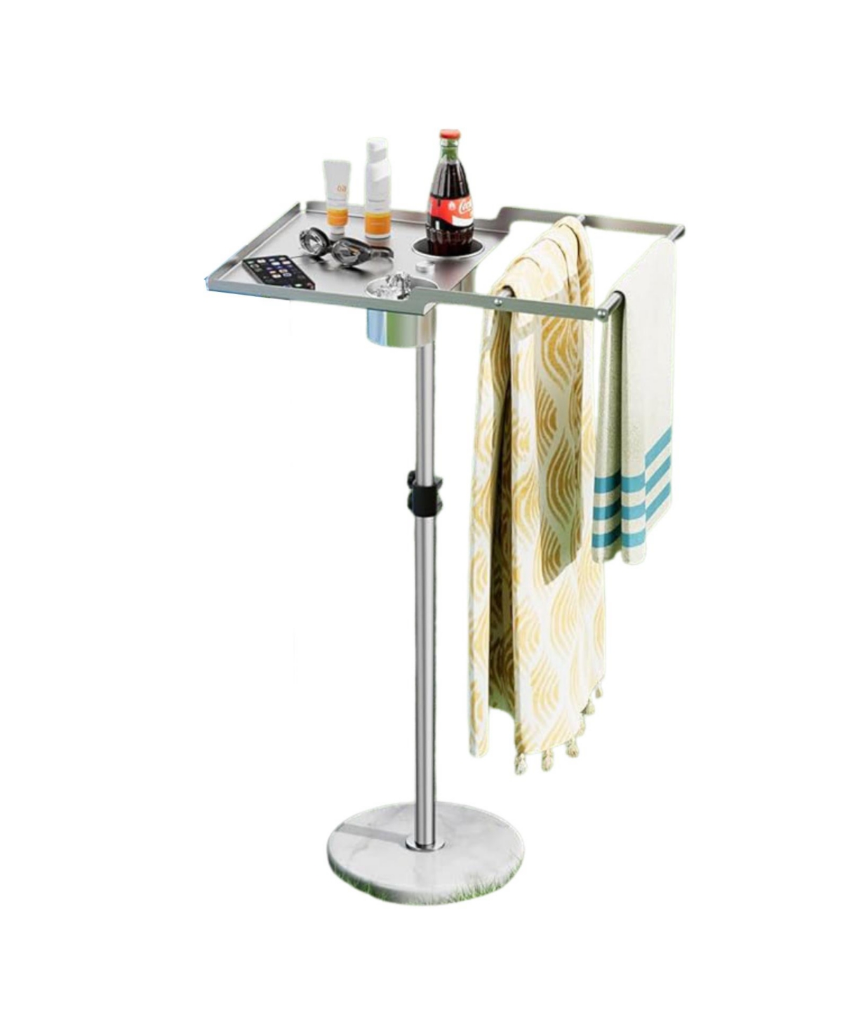 Click here for Phying Adjustable Height Hot Tub Towel Rack 360 De... prices