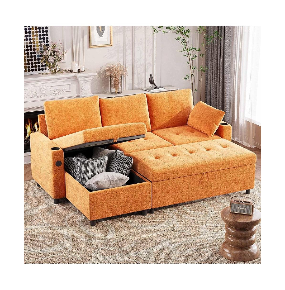 Click here for Aecojoy Sleeper Sofa Bed  3-in-1 Pull Out Couch wi... prices