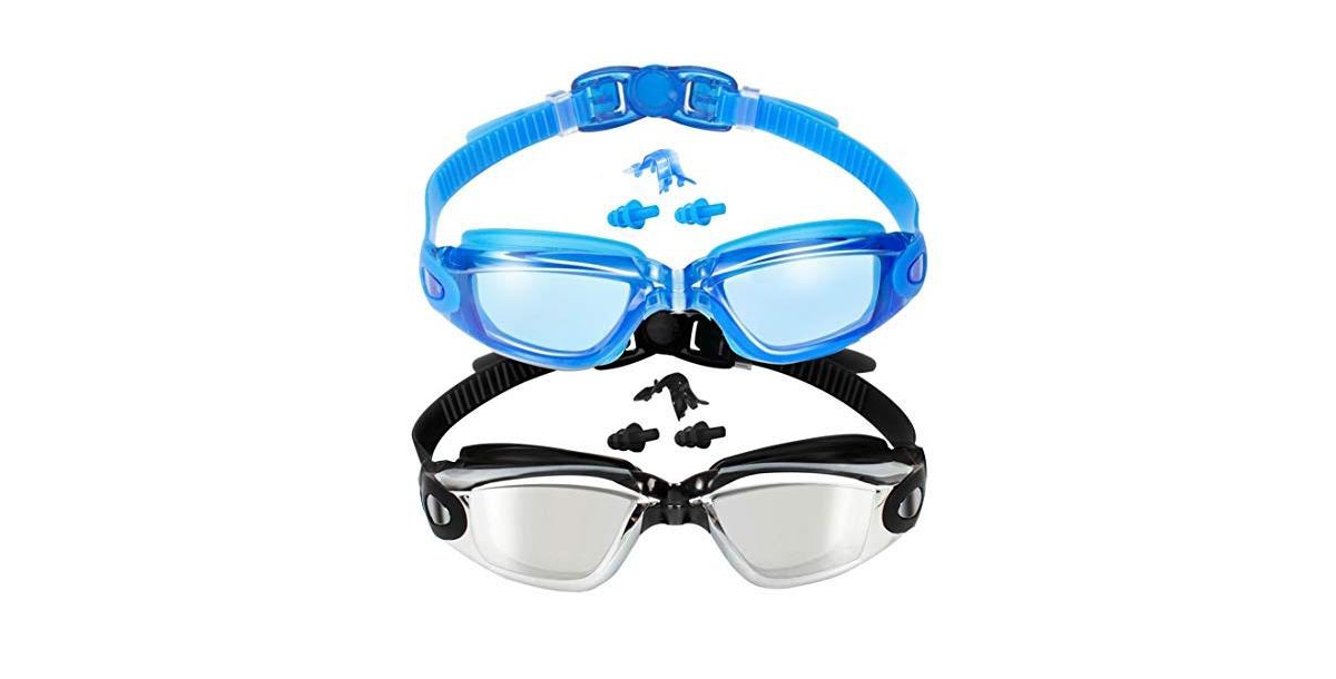 Click here for Swim Goggles Anti Fog Adult Pack 2 - Blue mirrored... prices