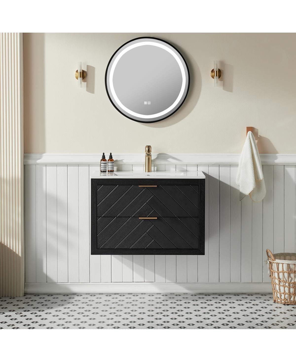 Click here for Sillysis Wall Mounted Floating Vanity with Ceramic... prices