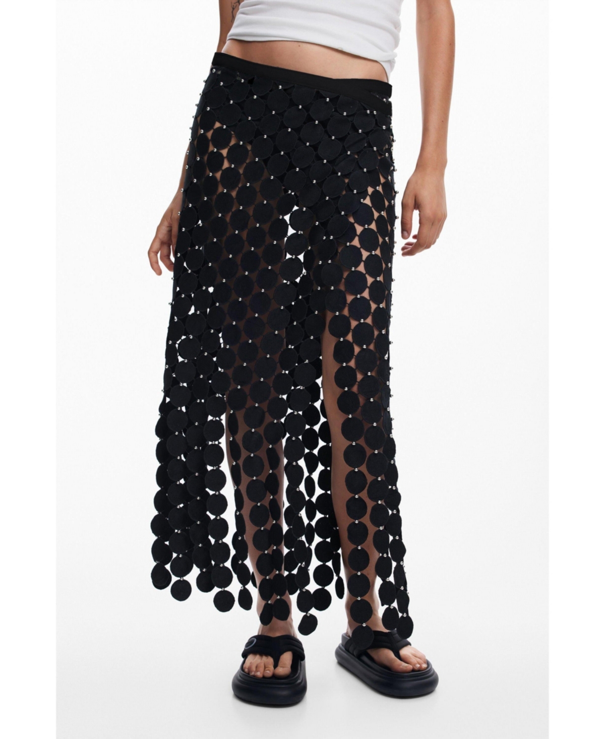 Click here for Desigual Womens Catwalk skirt - Black prices