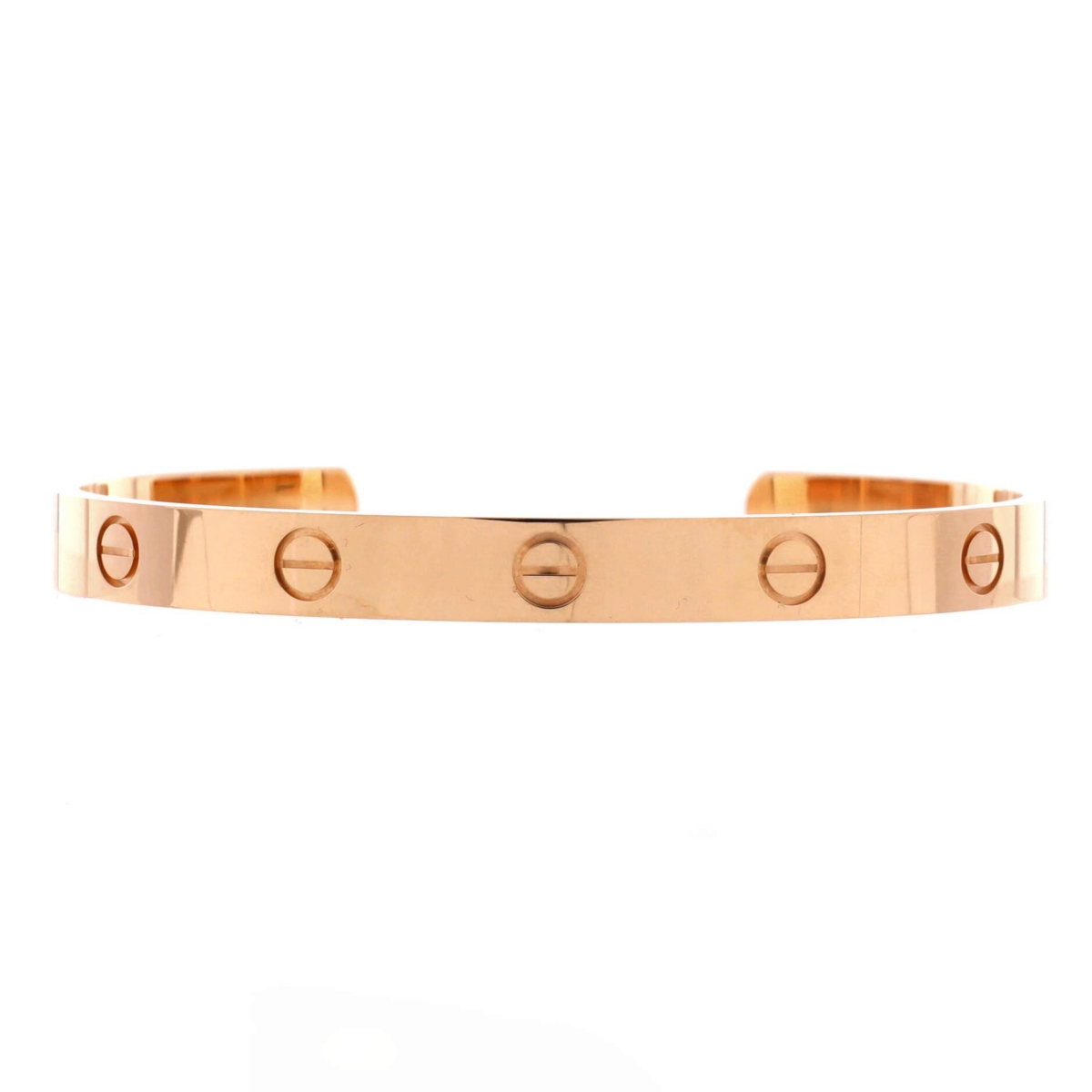 Click here for Pre-Owned Cartier Love Cuff Bracelet - 18k rose go... prices