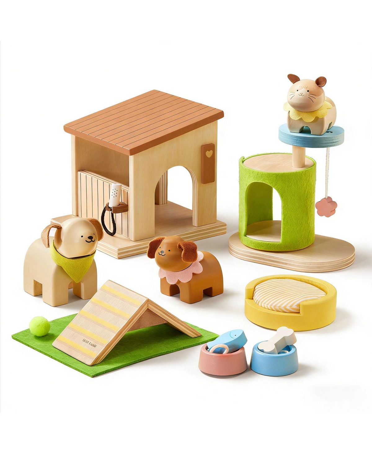 Click here for Tiny Land Wooden Dollhouse Accessories & Animal Do... prices