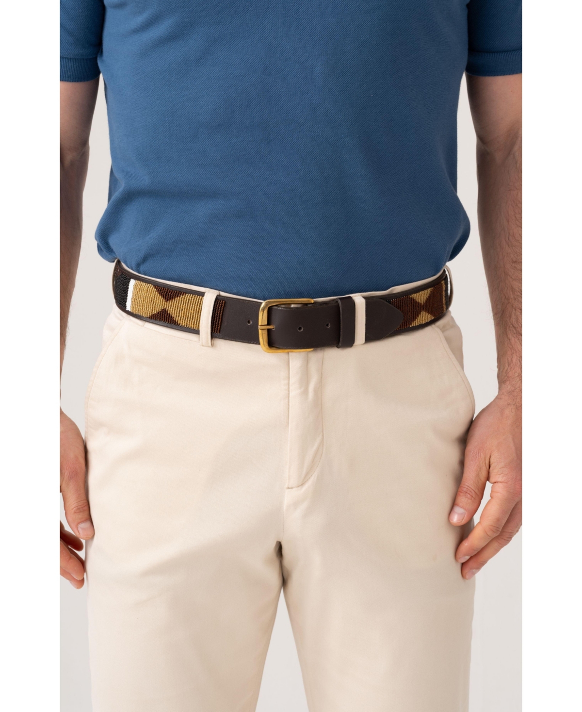 Click here for Koy Clothing Mens Maasai Beaded Belt - Brown/gold prices