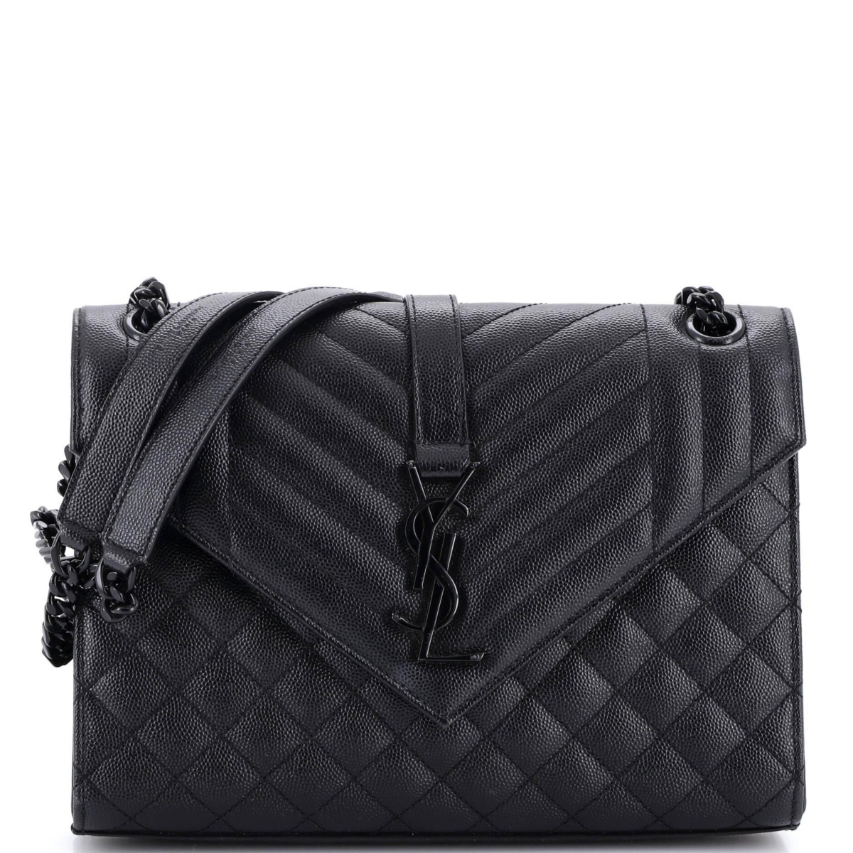 Click here for Pre-Owned Saint Laurent Medium Classic Monogram En... prices