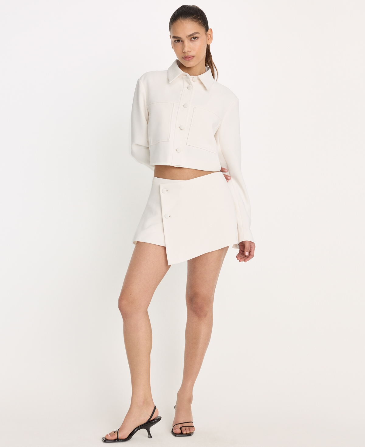 Click here for Good American Womens High-Rise Skort - Soft Shell prices