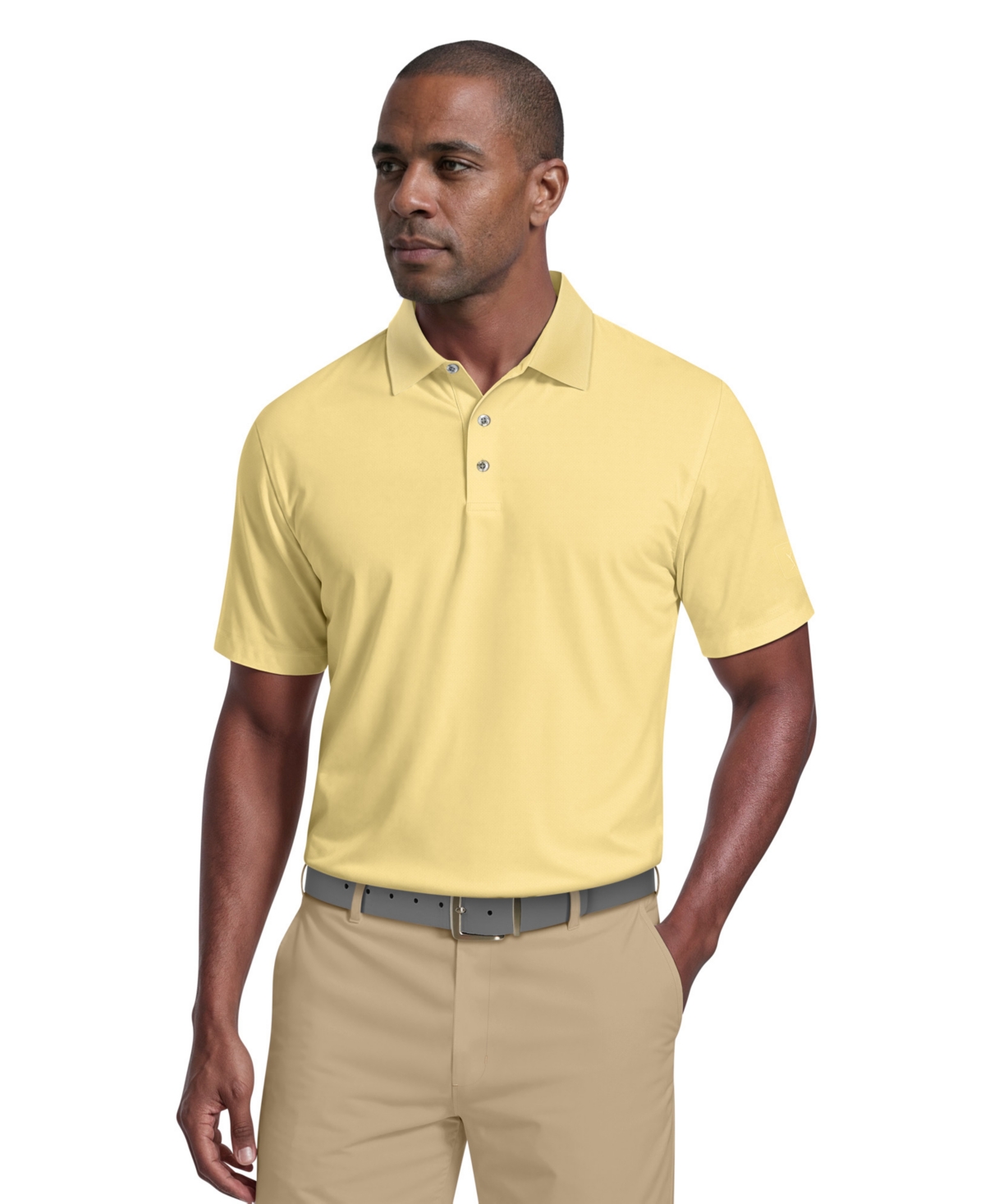 Click here for Pga Tour Mens Classic-Fit Polo Shirt - Pale Banana prices