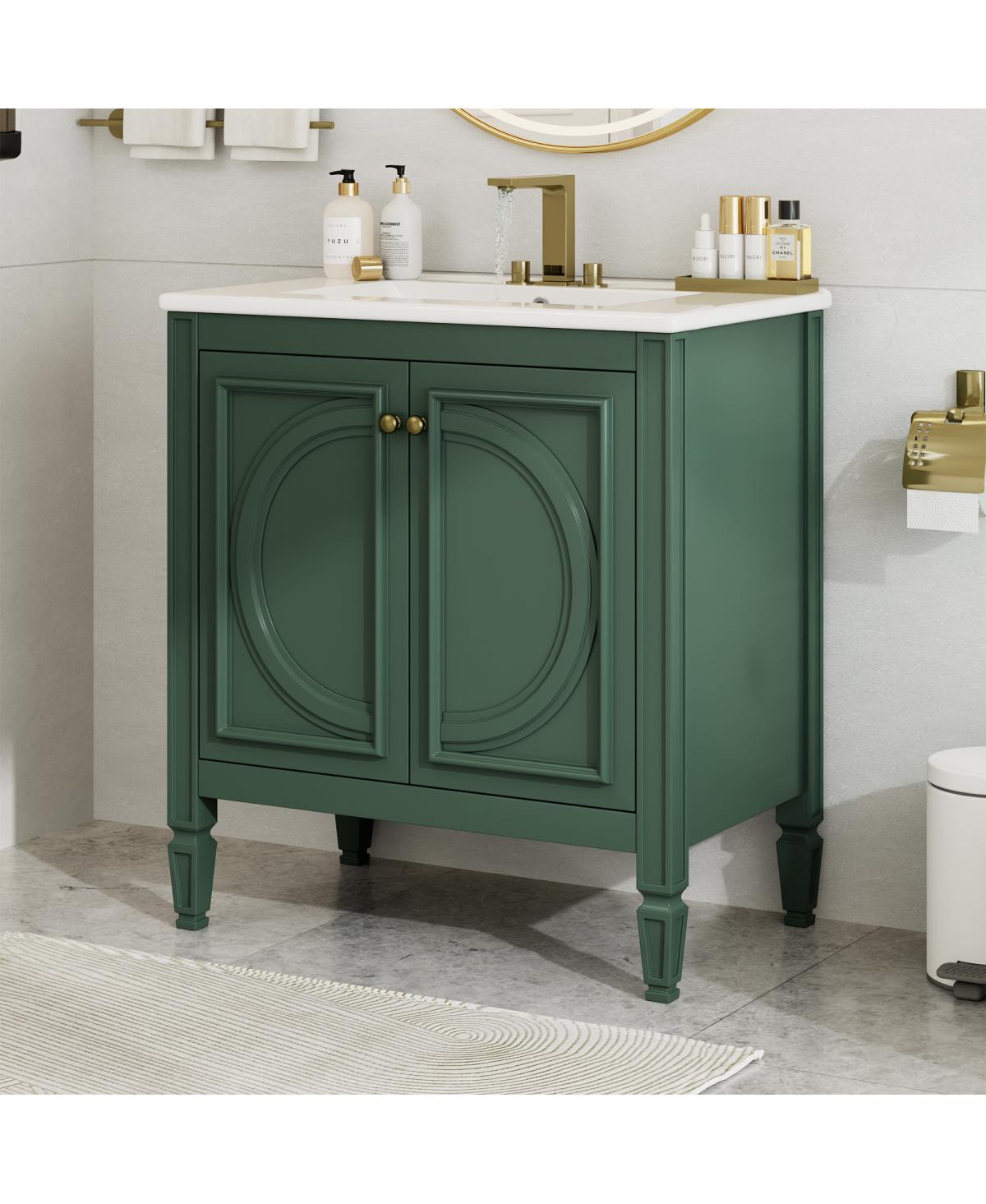 Click here for Sillysis 30 Inch Bathroom Vanity with Ceramic Sink... prices