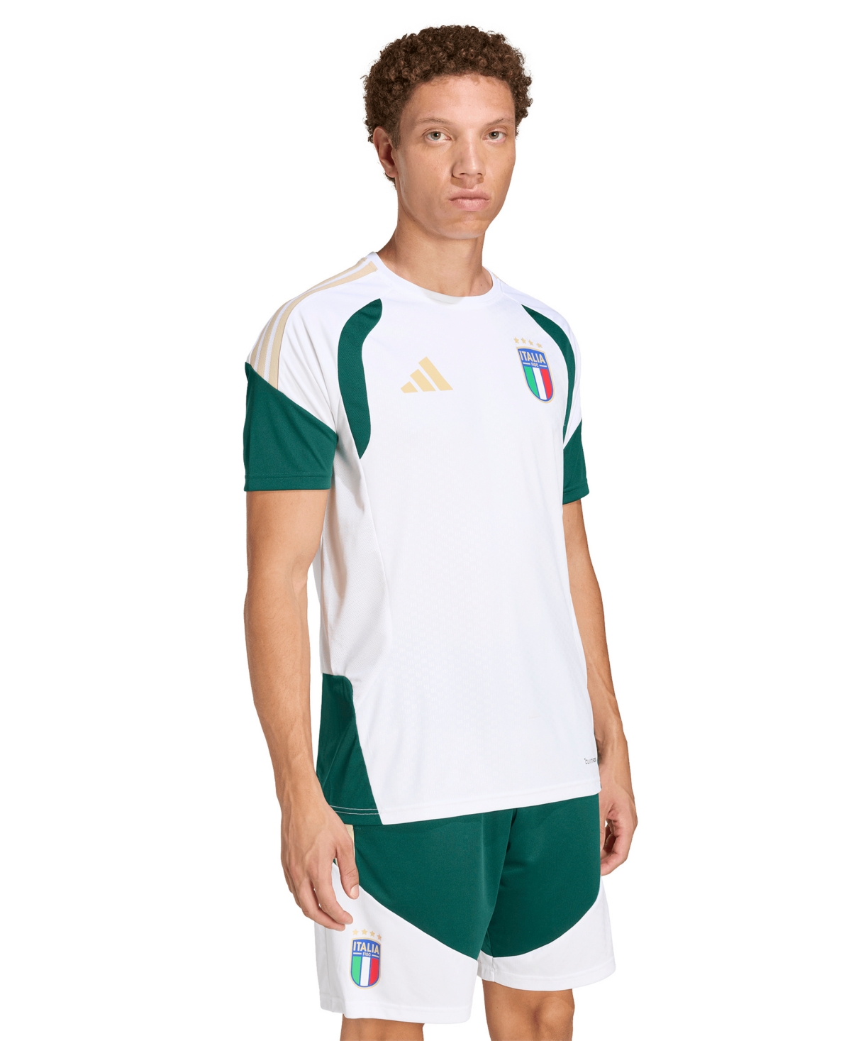 Click here for adidas Mens Italy Tiro Training Jersey - White prices
