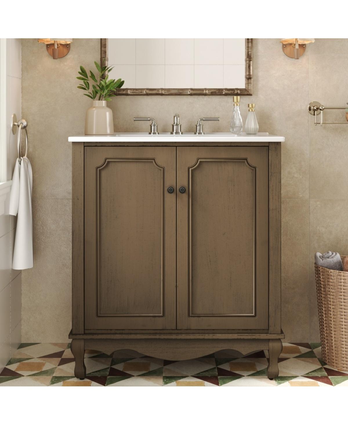 Click here for Sillysis 30 Inch Vintage Bathroom Vanity with Cera... prices