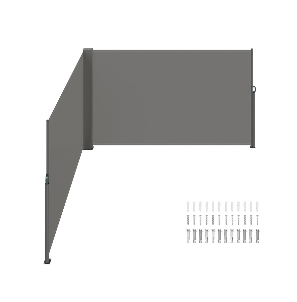 Click here for Sugift 71x236 in Retractable Side Awning Aluminum... prices