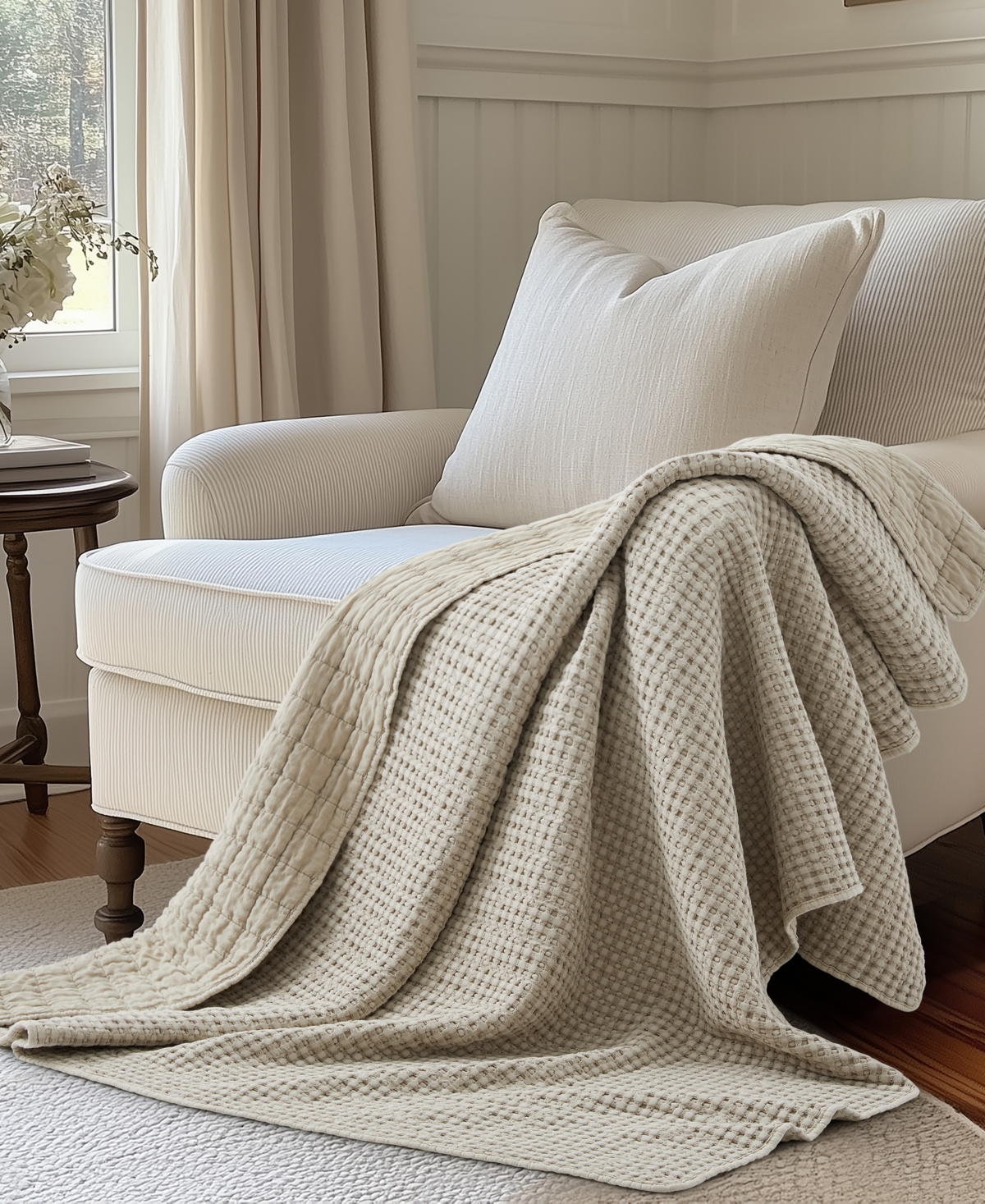 Click here for Levtex Mills Waffle Stitched Quilted Throw  60 x 5... prices