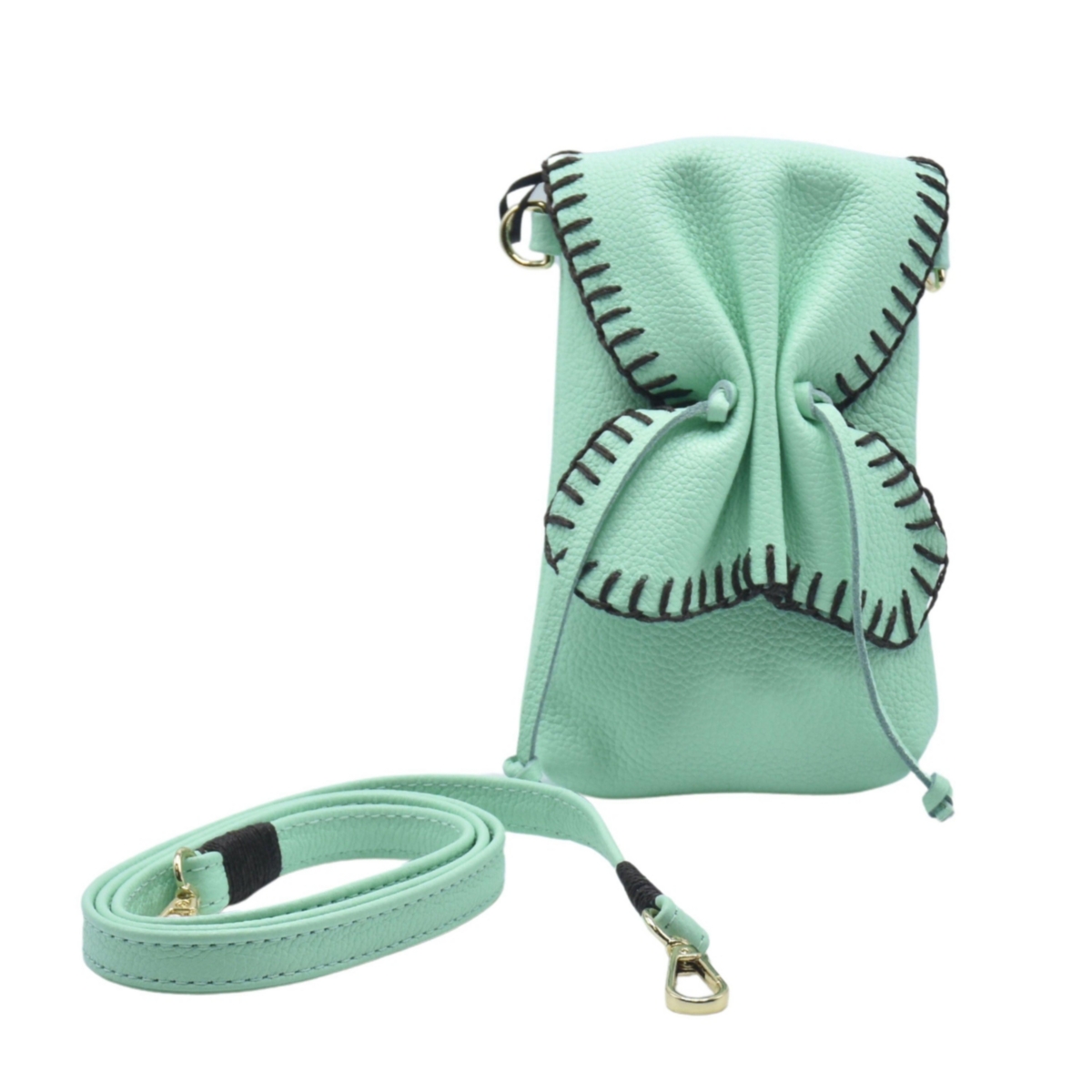 Click here for Carlos Falchi Cell Phone Butterfly Leather Bag - L... prices