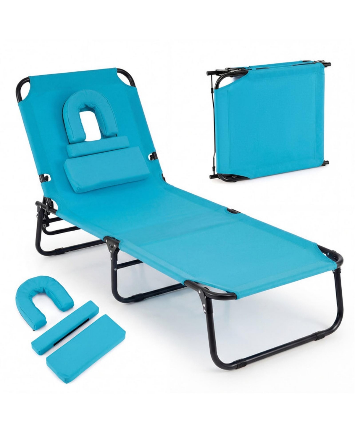 Click here for Gouun Folding Face-Down Tanning Chair with 3 Remov... prices