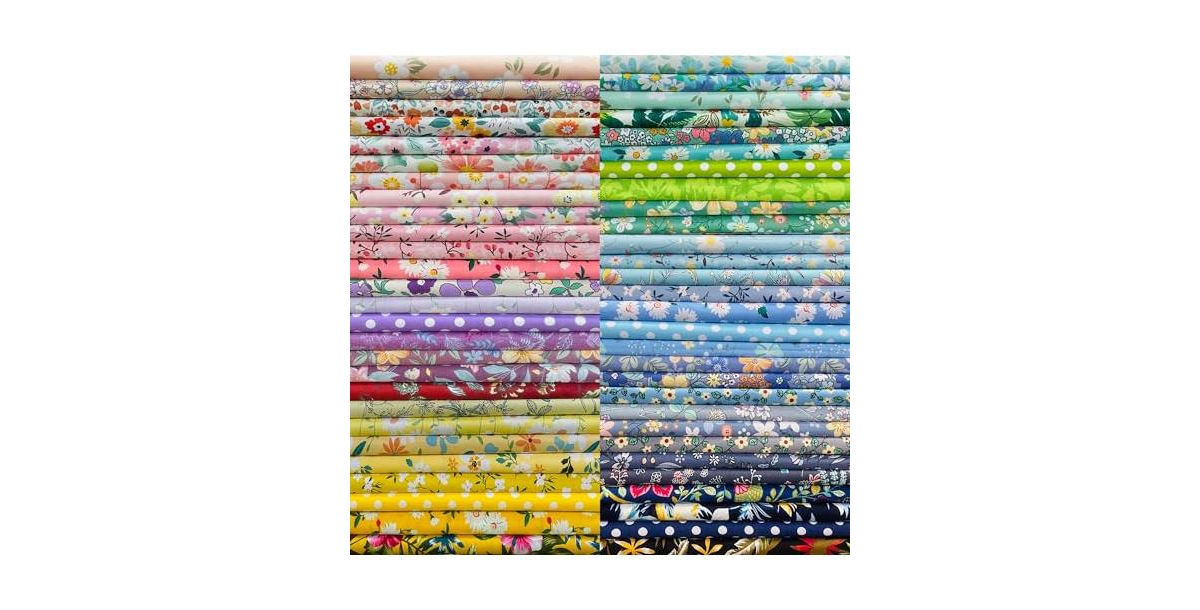 Click here for Gnuadz 50 Pcs Precut Cotton Fabric Squares Sewing... prices