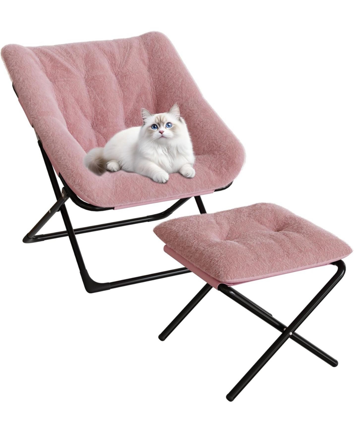 Click here for gaomon Lazy Sofa Chair with Plush Rabbit Fur Uphol... prices