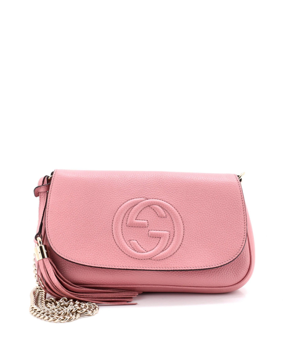 Click here for Pre-Owned Gucci Medium Soho Chain Crossbody Bag Le... prices