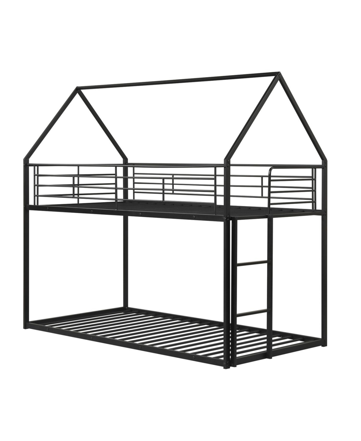 Click here for Slickblue Metal Bunk Bed with Roof Design and Ladd... prices