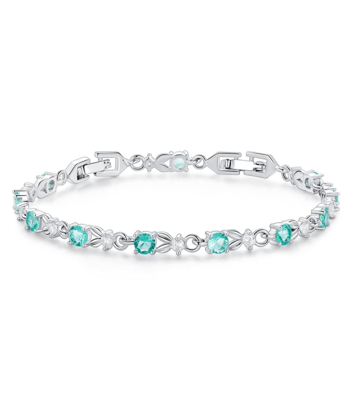 Click here for Gnuadz Plated Cz Tennis Wedding Bracelet - Clear g... prices