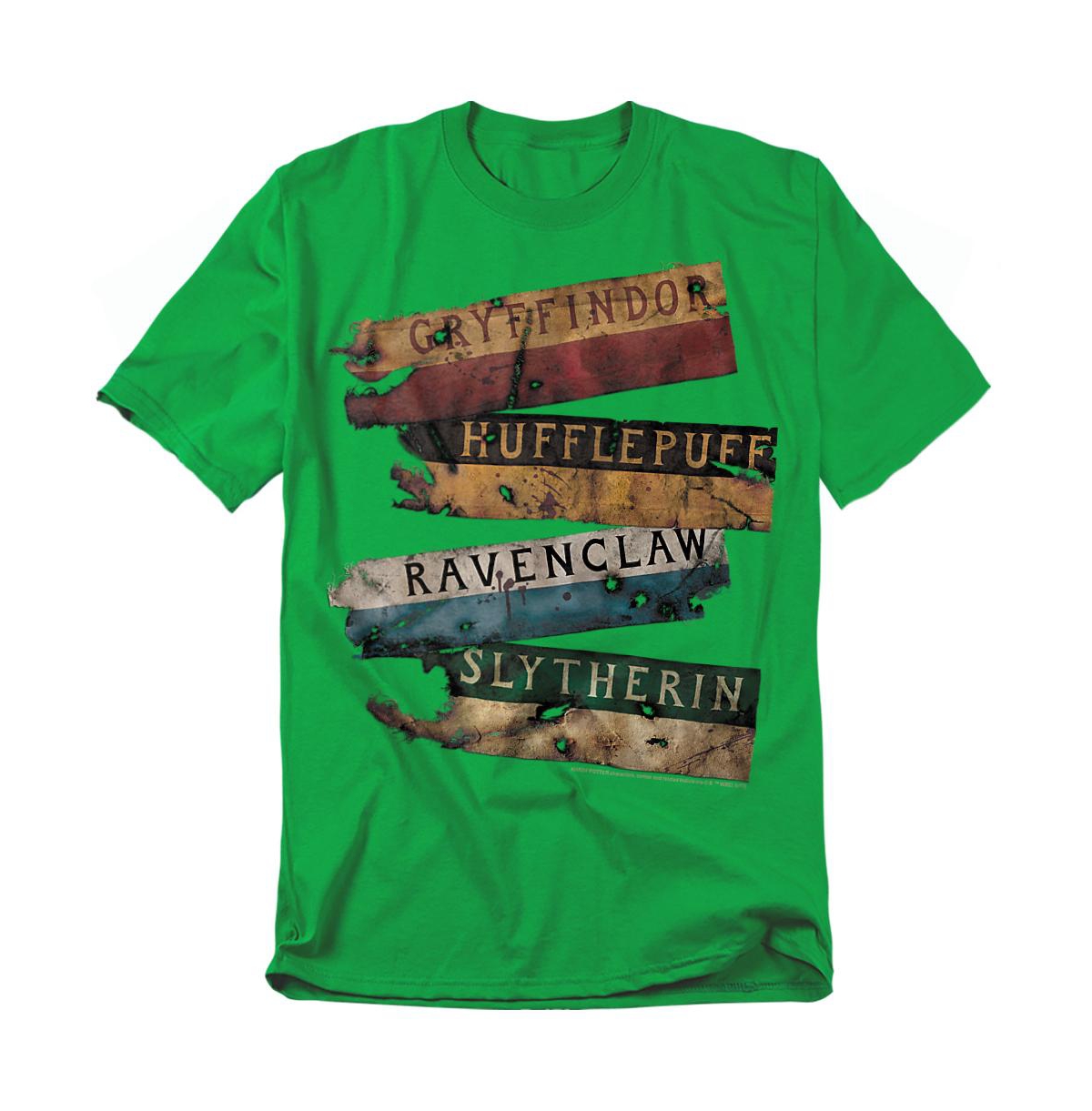 Click here for Harry Potter Mens Burnt Banners T-Shirt - Kelly gr... prices