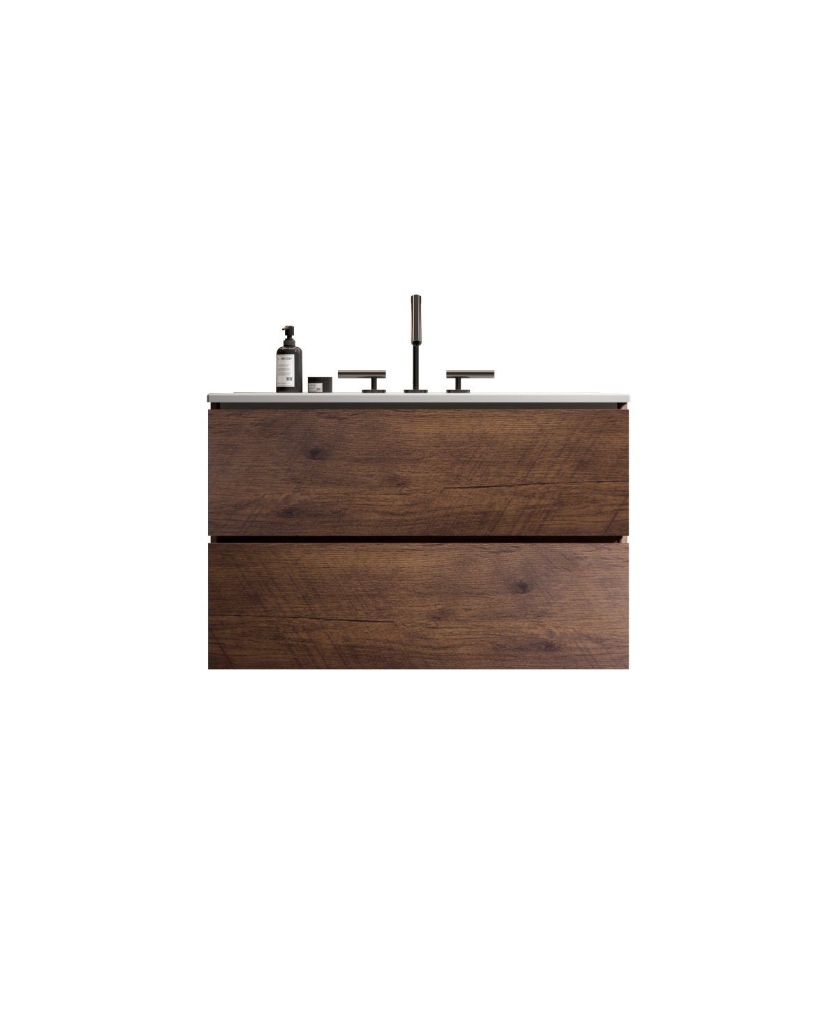 Click here for Busdays 30 Inch Wall Mount Walnut Bathroom Vanity... prices