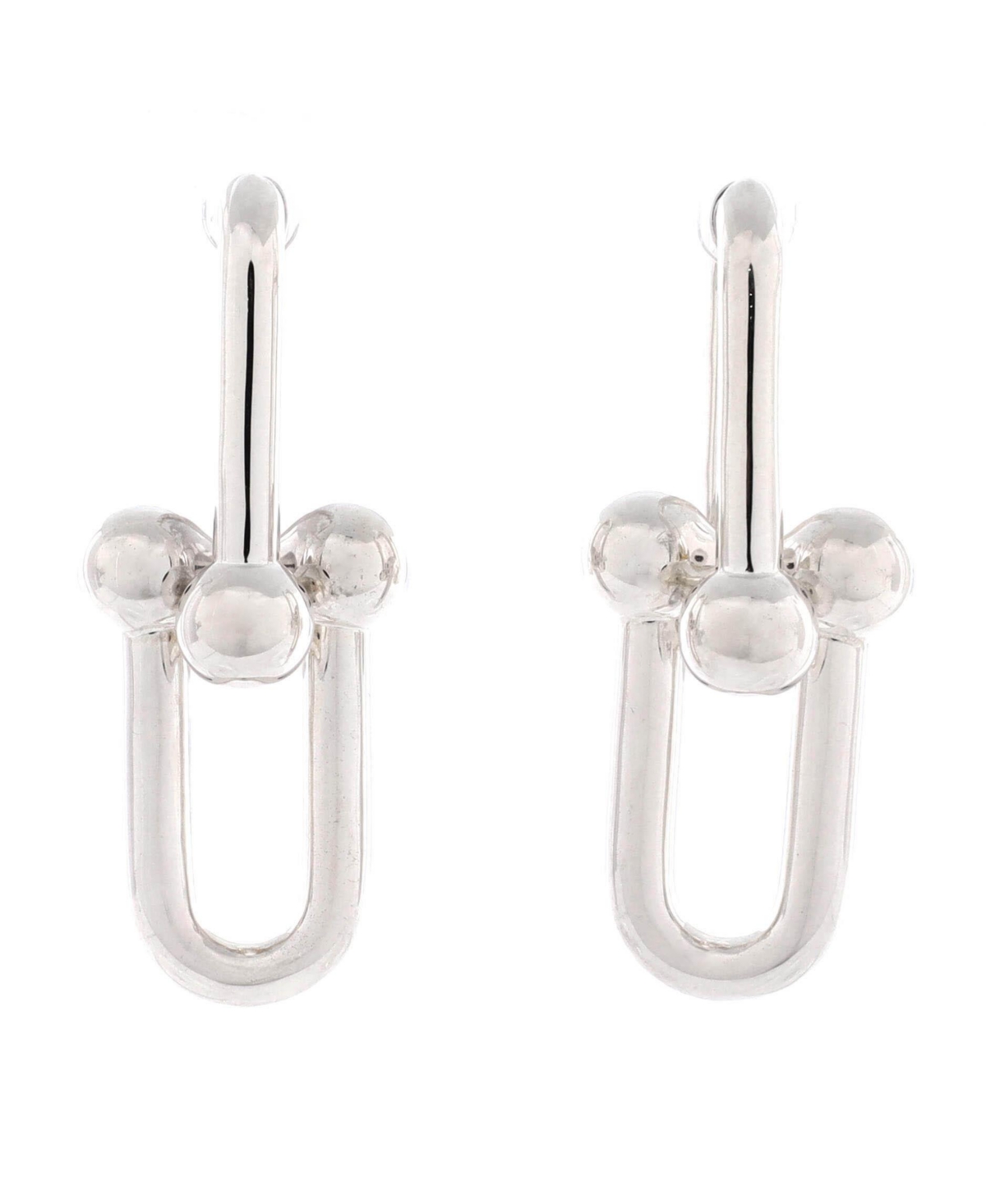 Click here for Pre-Owned Tiffany & Co Hardwear Link Earrings - St... prices