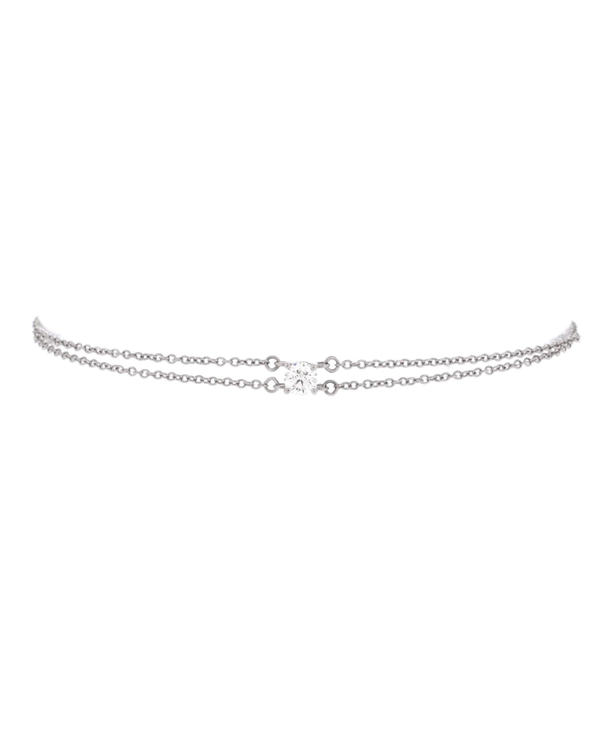 Click here for Pre-Owned Tiffany & Co Solitaire Double Chain Brac... prices