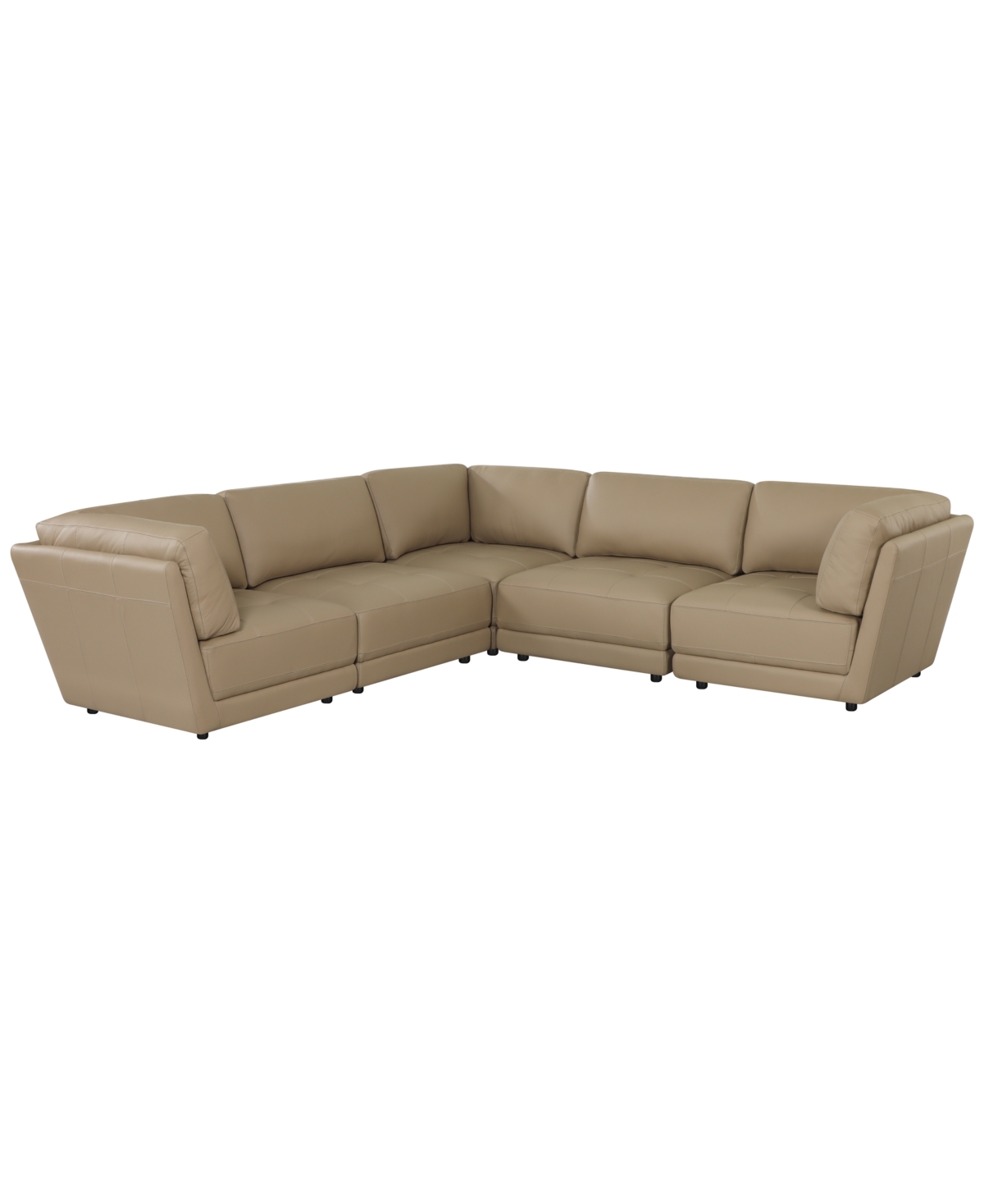 Click here for Versa 5-Pc. L-Shape Leather Sectional - Cappuccino prices