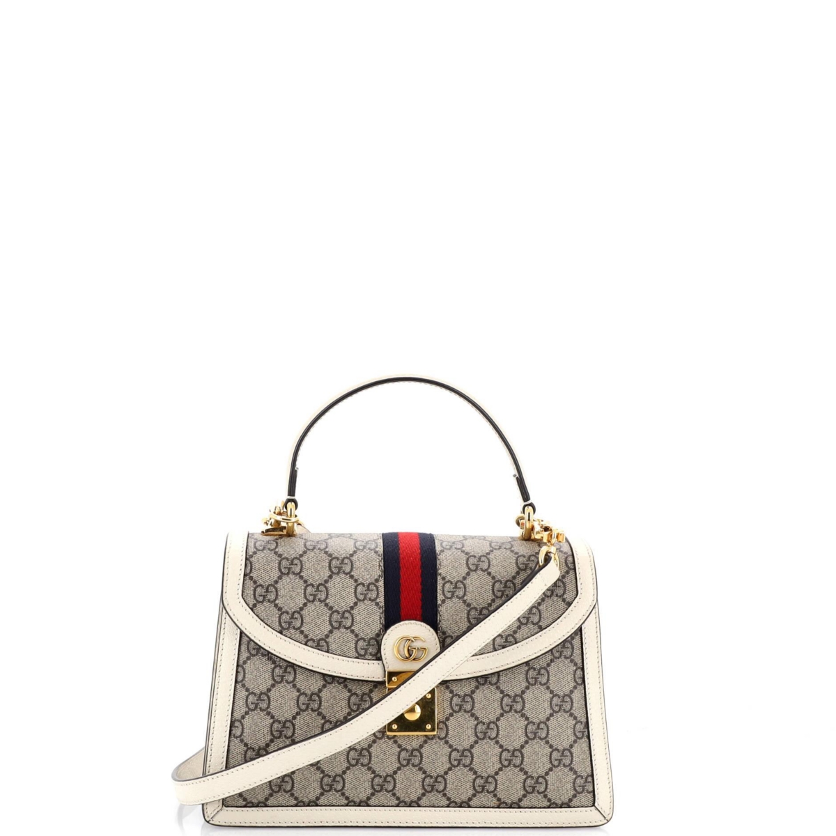 Click here for Pre-Owned Gucci Small Ophidia Flap Top Handle Bag... prices