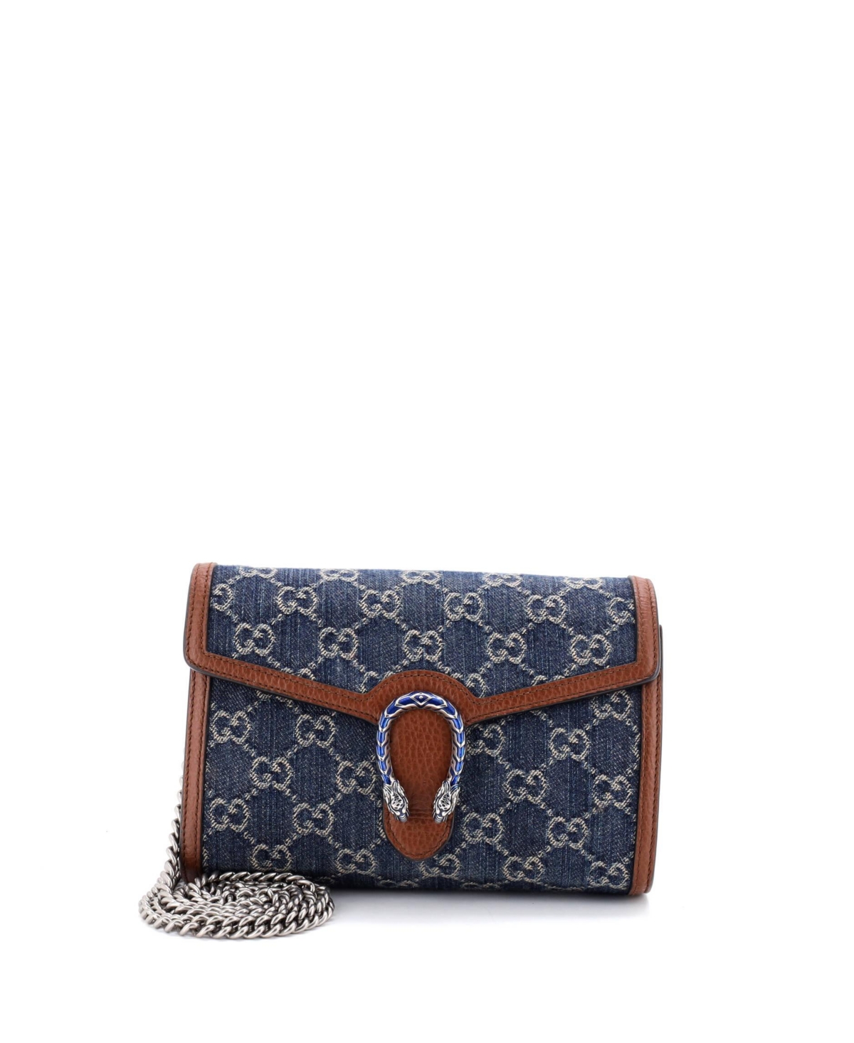 Click here for Pre-Owned Gucci Small Dionysus Chain Wallet Gg Den... prices