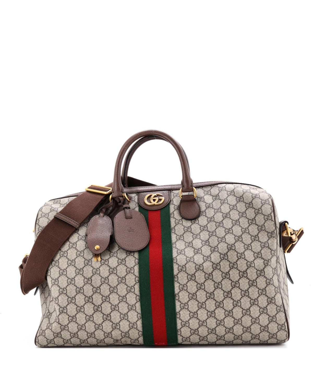 Click here for Pre-Owned Gucci Medium Ophidia Carry On Duffle Bag... prices