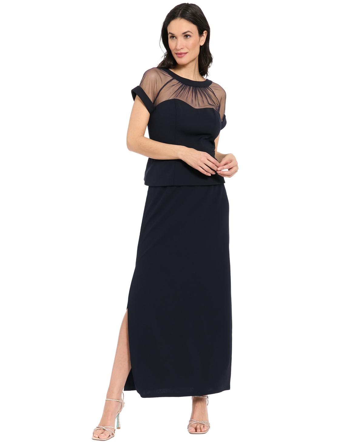 Click here for Muse Womens Long Pencil Skirt - Twlgt Navy prices