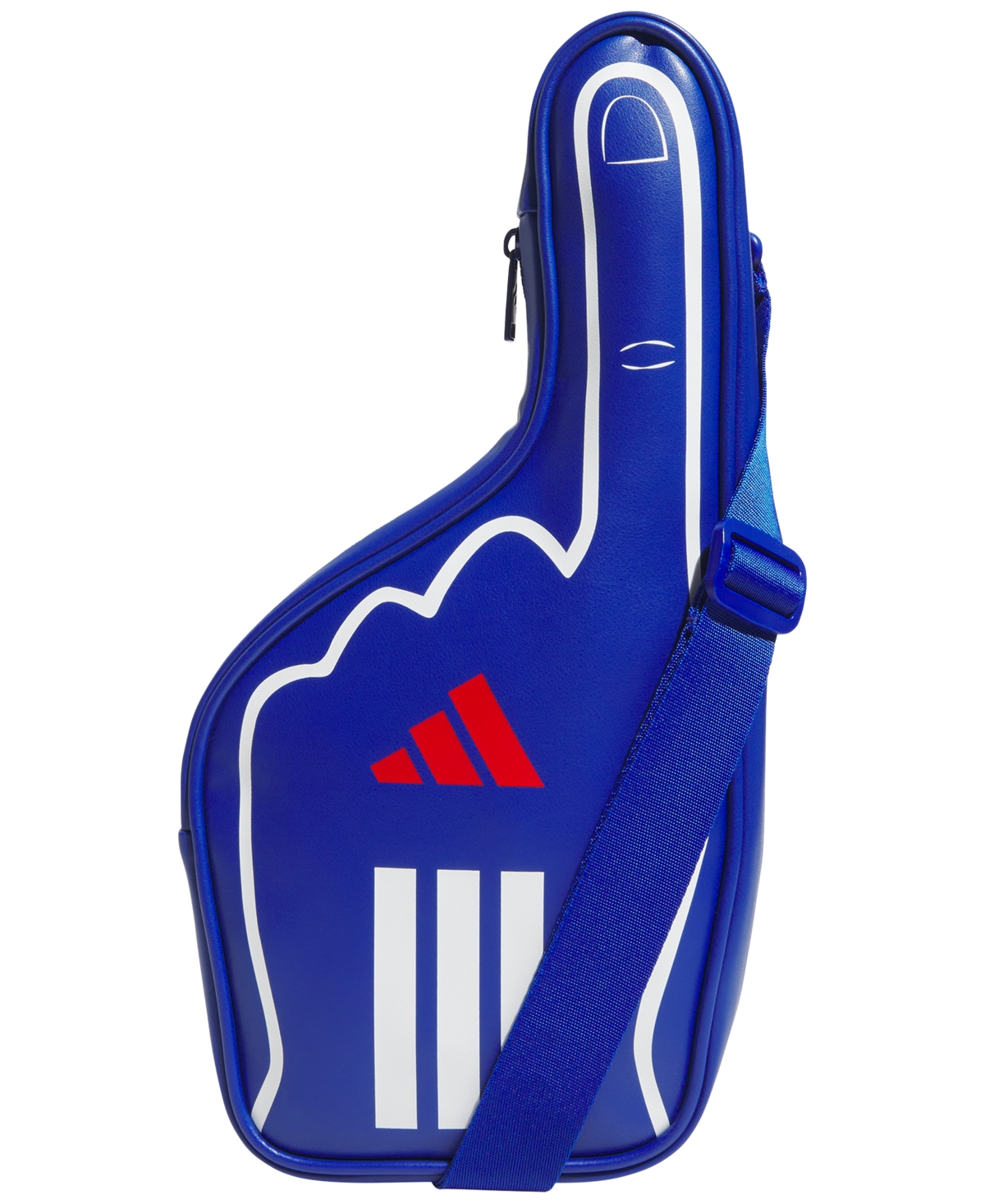 Click here for adidas Mens Finger Design Zip-Up Crossbody Bag - R... prices