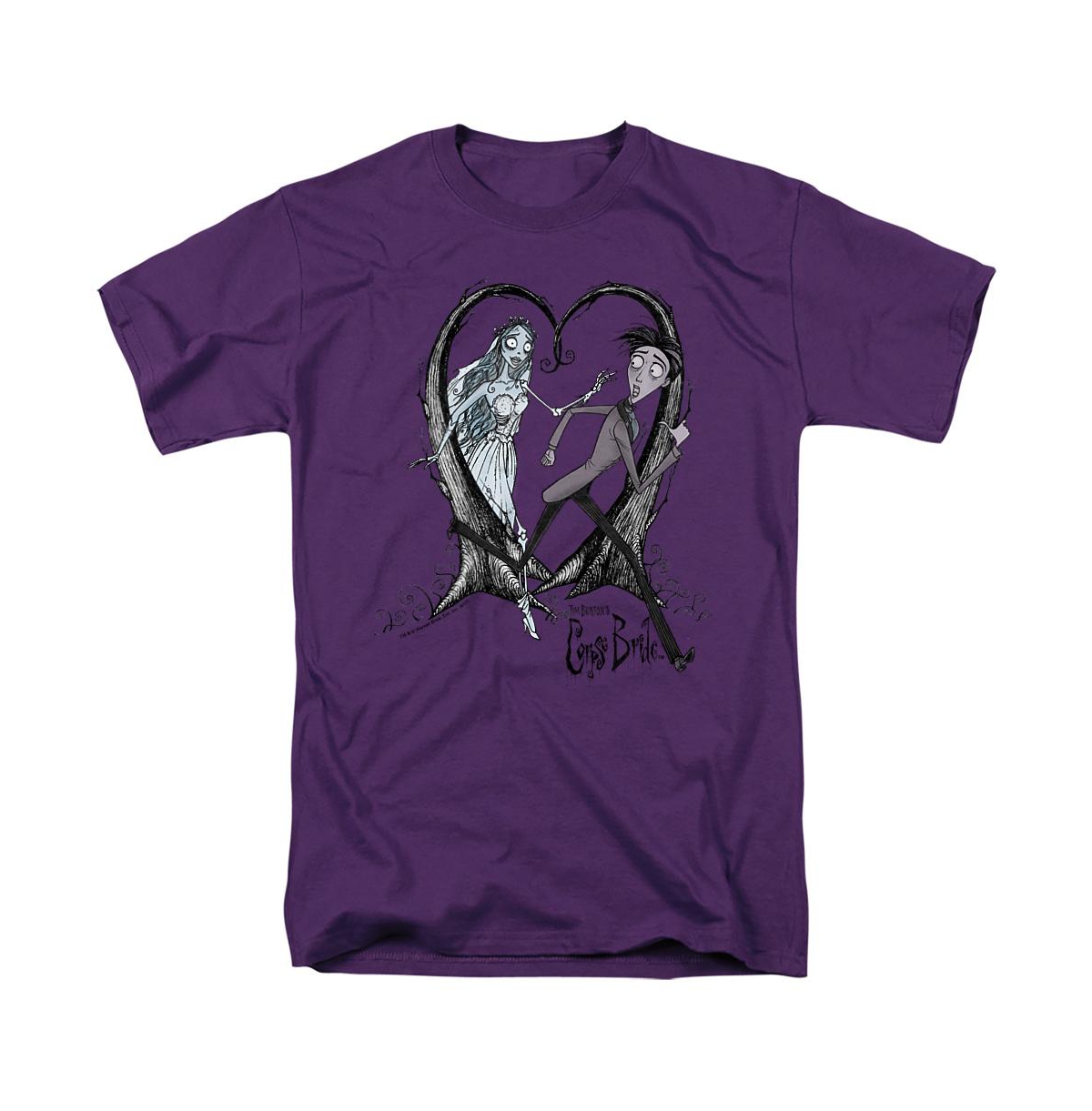 Click here for Corpse Bride Mens Runaway Groom T-Shirt - Purple prices