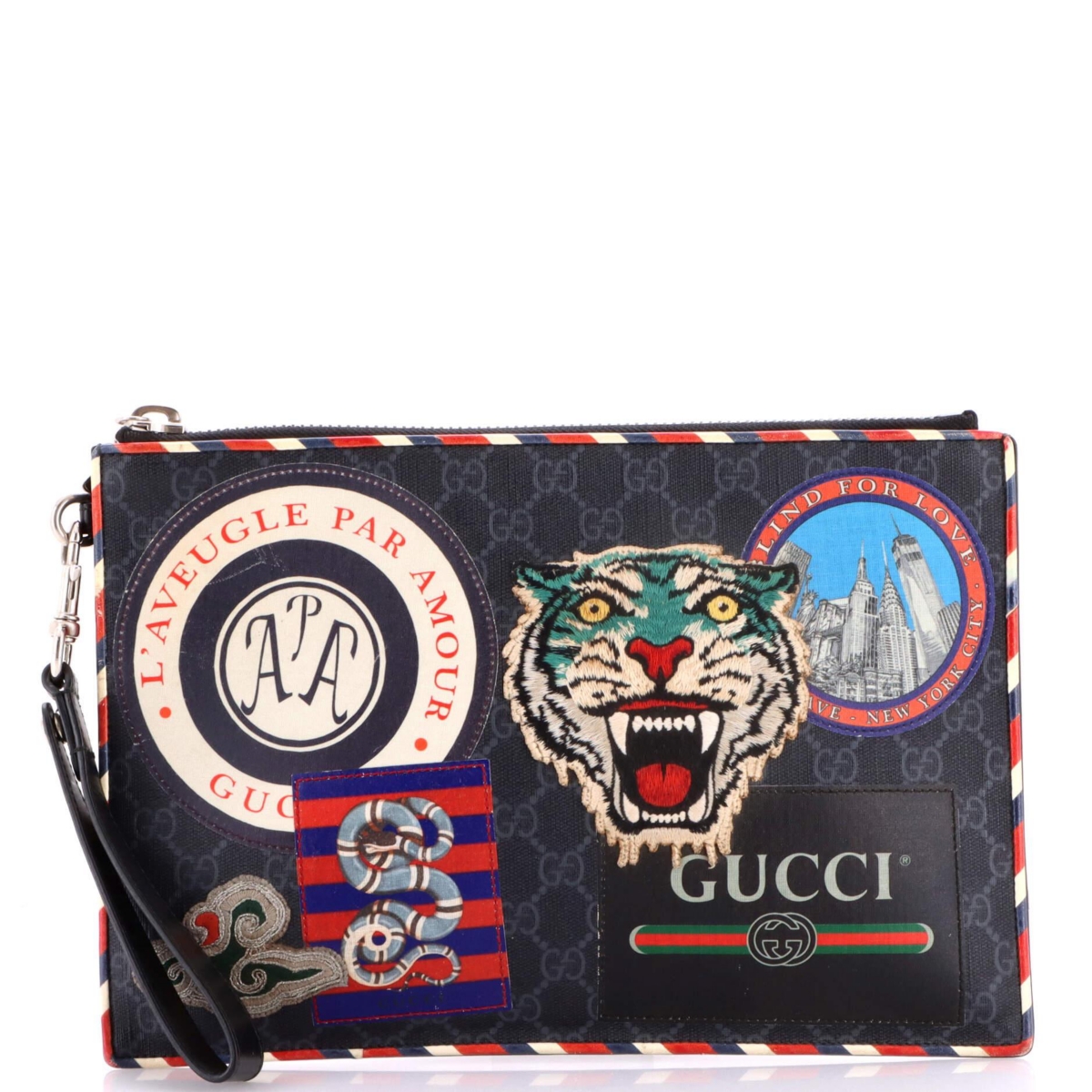 Click here for Pre-Owned Gucci Night Courrier Pouch Gg Coated Can... prices