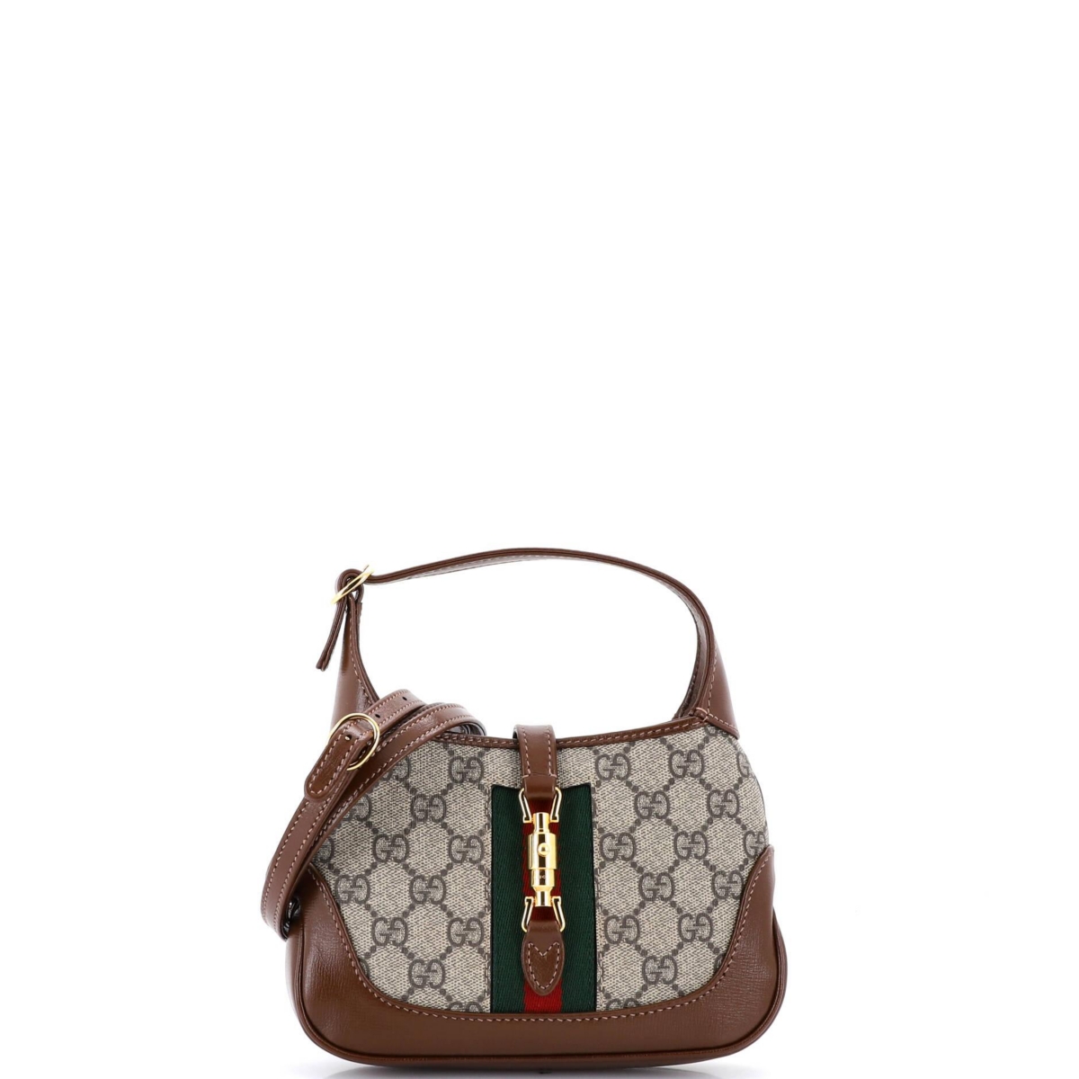 Click here for Pre-Owned Gucci Mini Jackie 1961 Hobo Gg Coated Ca... prices