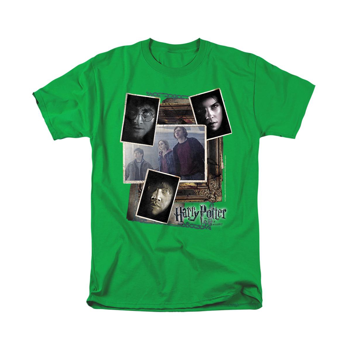 Click here for Harry Potter Mens Trio Collage T-Shirt - Kelly gre... prices