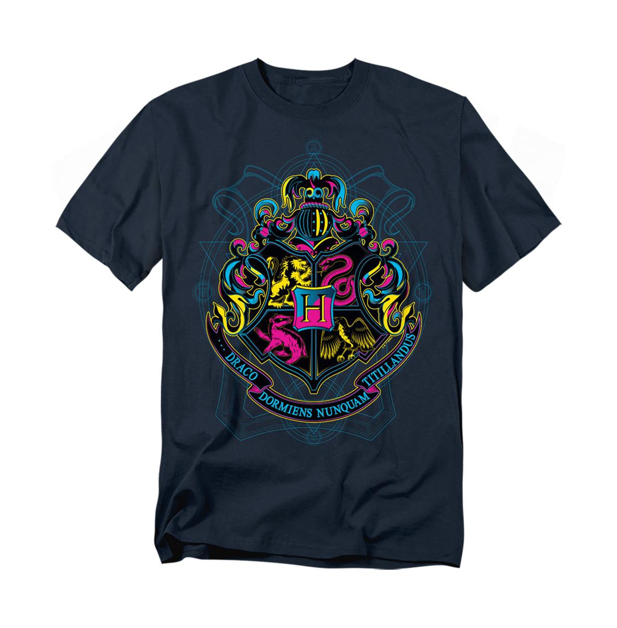 Click here for Harry Potter Mens Neon Hogwarts Shield With Motto... prices