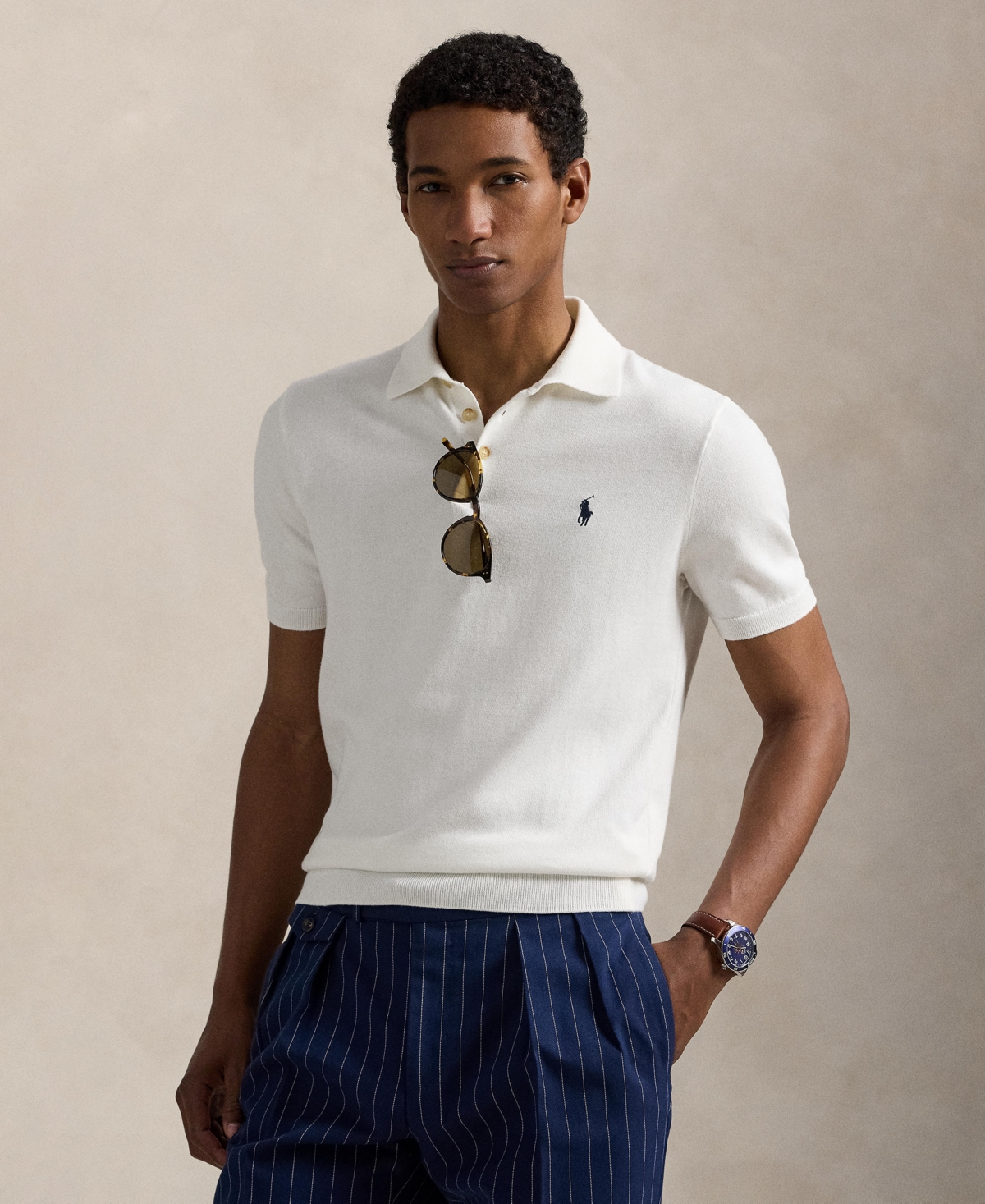 Click here for Polo Ralph Lauren Mens Polo-Collar Sweater - Deckw... prices