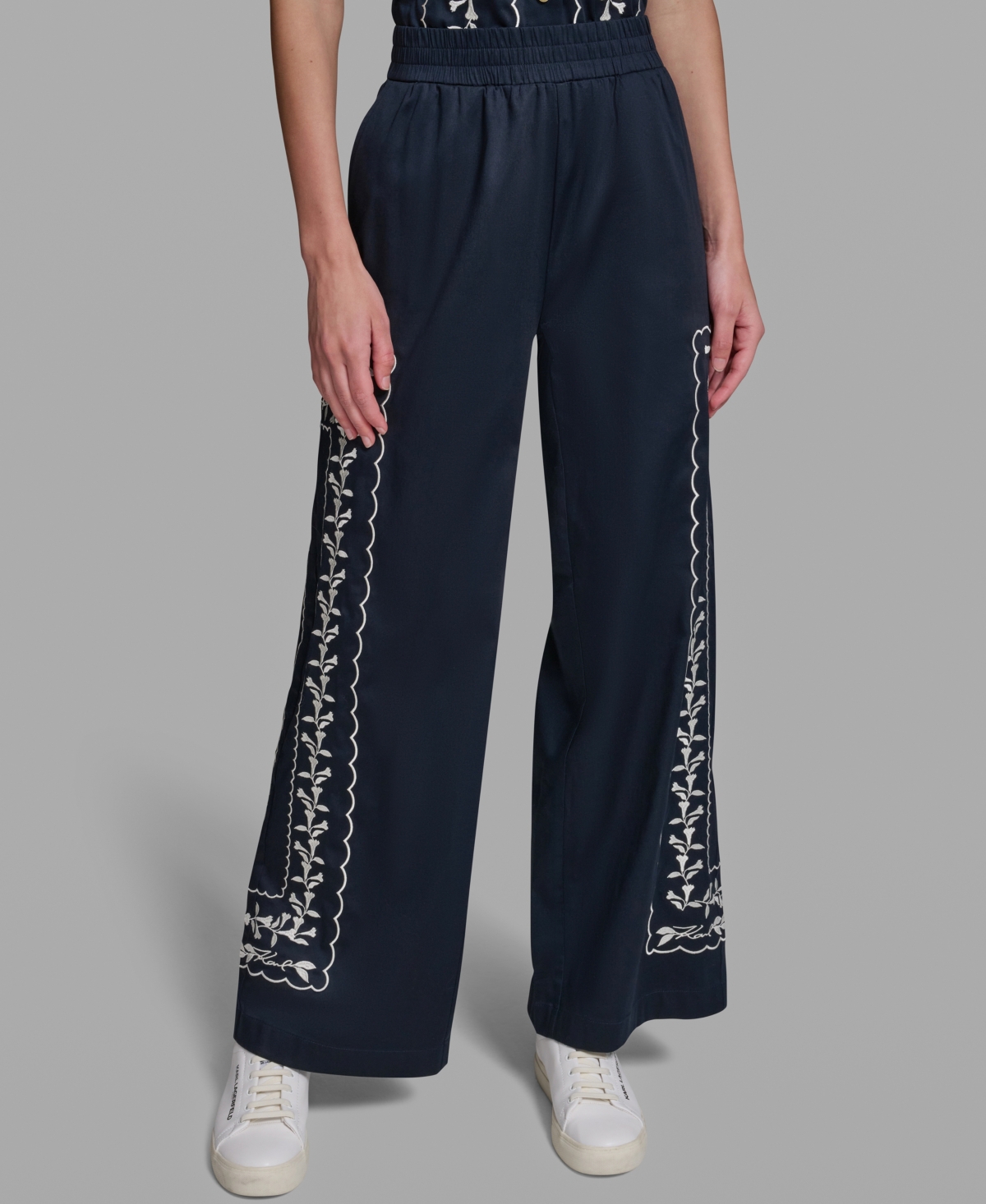 Click here for Karl Lagerfeld Paris Womens Mid-Rise Embroidery Pa... prices