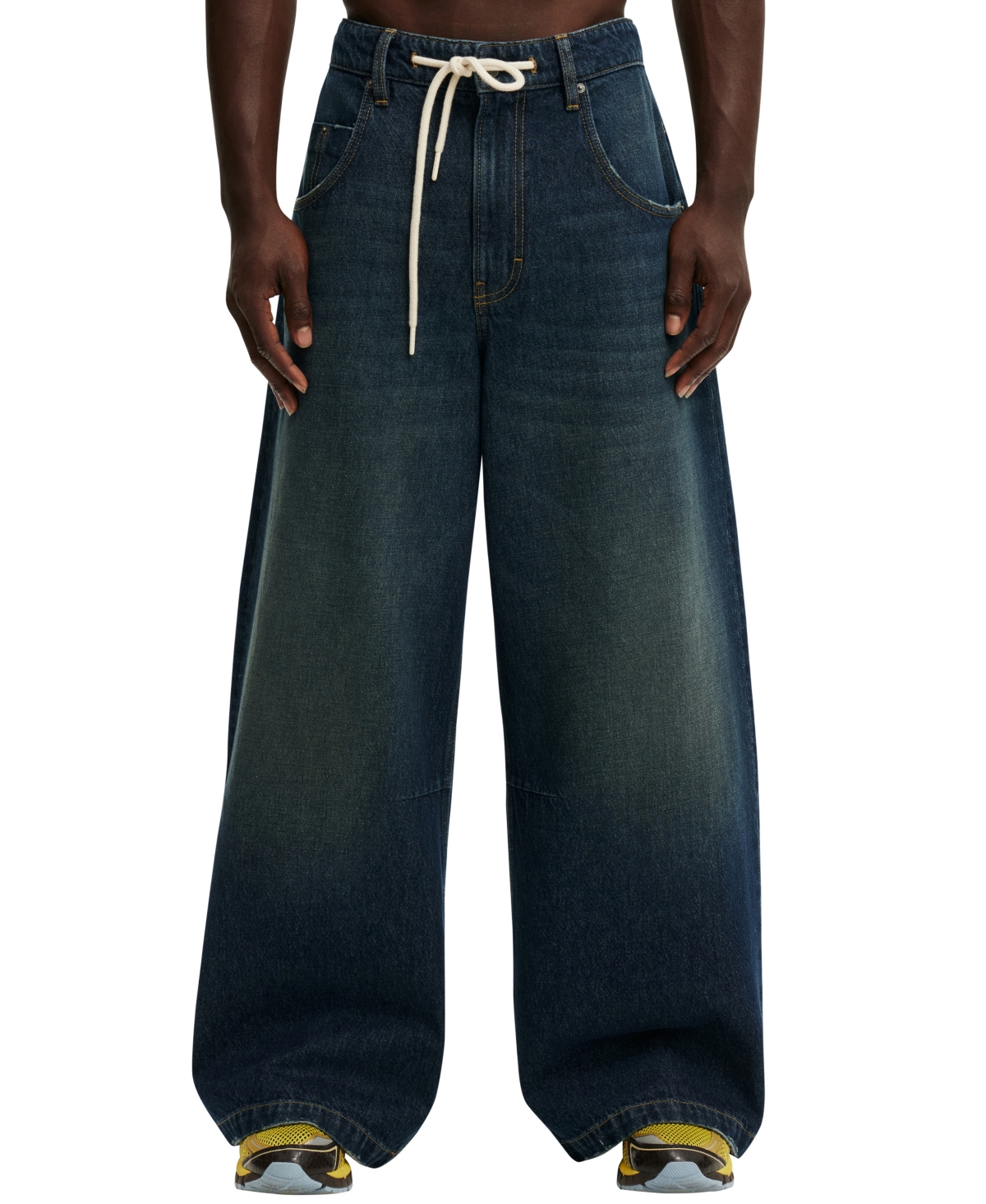 Click here for Cotton On Mens Super Wide Leg Jeans - vermont blue prices