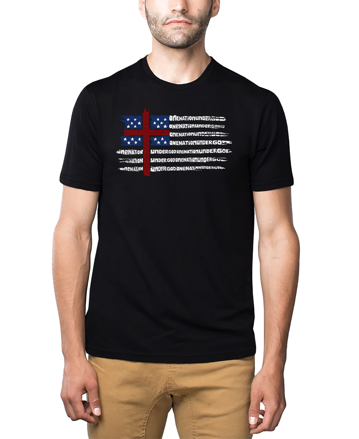 Click here for La Pop Art Mens One Nation Under God American Flag... prices