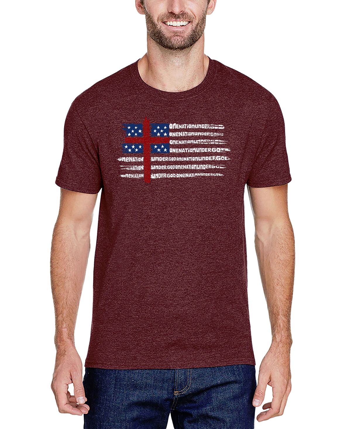 Click here for La Pop Art Mens One Nation Under God American Flag... prices