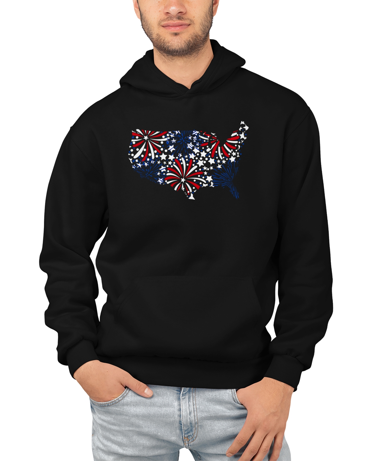 Click here for La Pop Art Mens Pyrousa Word Art Hooded Sweatshirt... prices