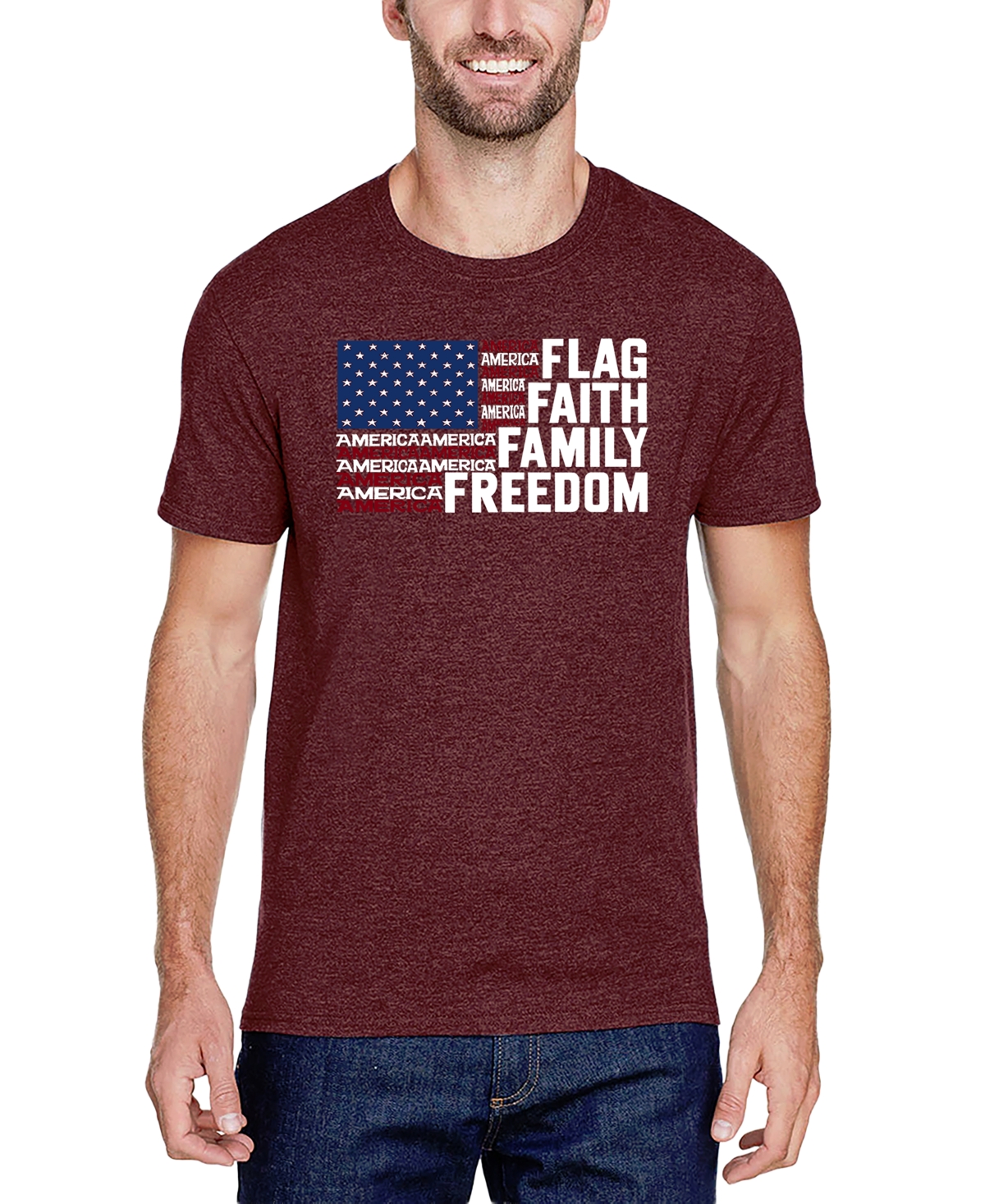 Click here for La Pop Art Mens Flag Faith Family Freedom American... prices