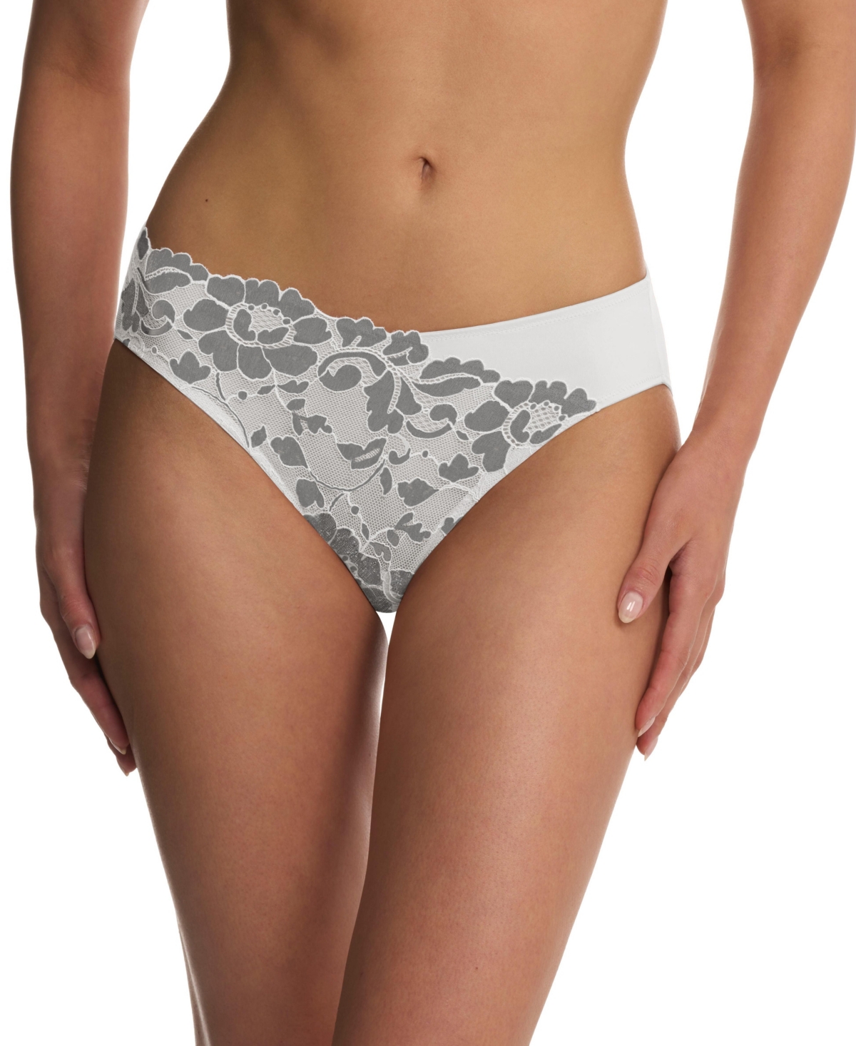 Click here for Natori Womens Peony Lace Bikini - Warm white/black prices