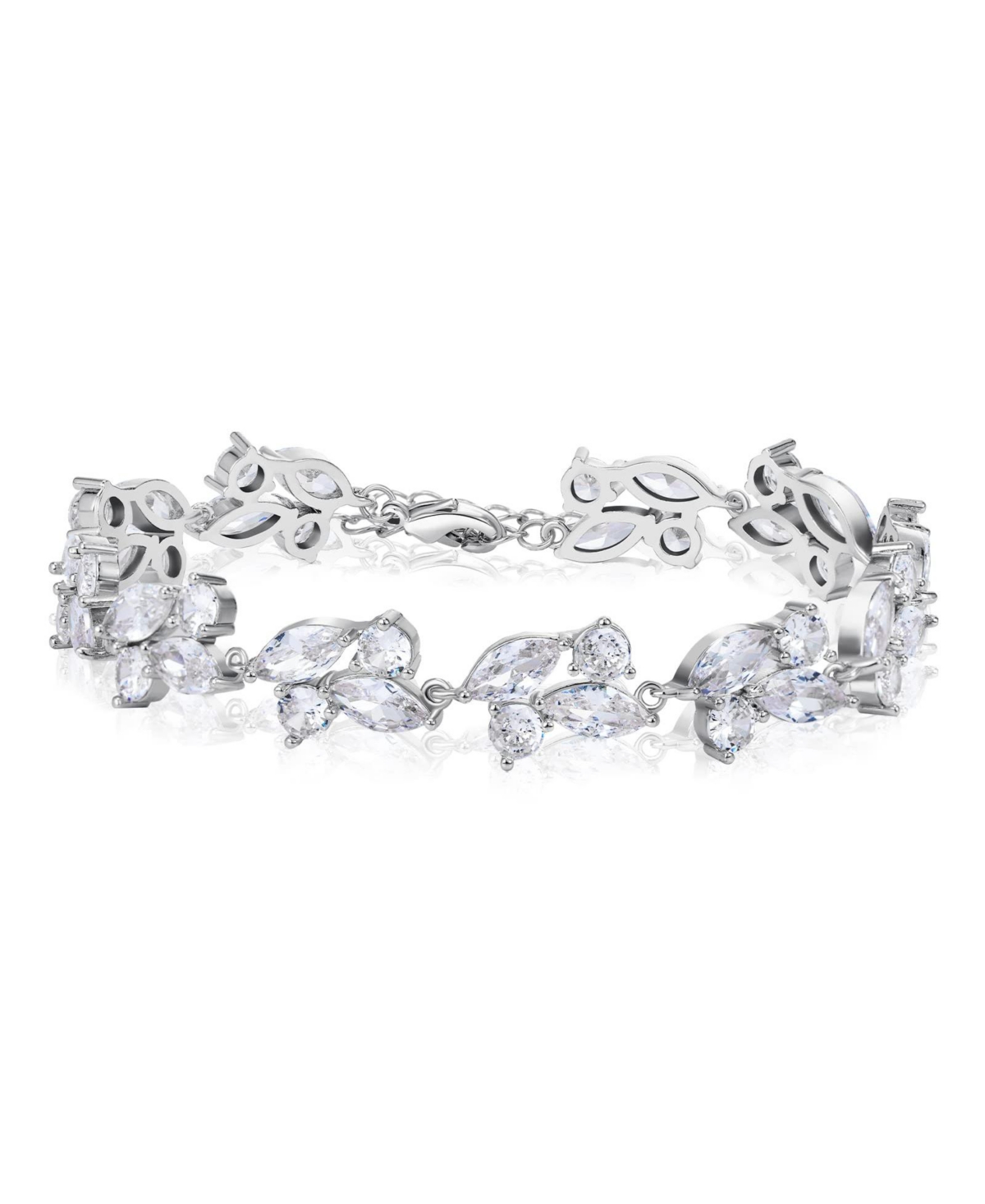 Click here for Gnuadz Marquise Crystal Bridal Bracelet - Silver prices