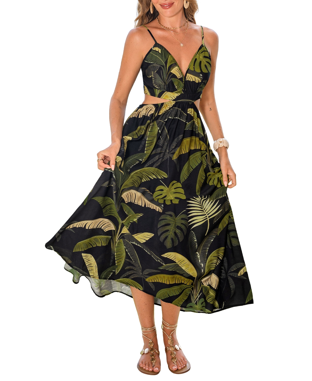 Click here for Cupshe Womens Paradise Island Tropical Maxi Beach... prices