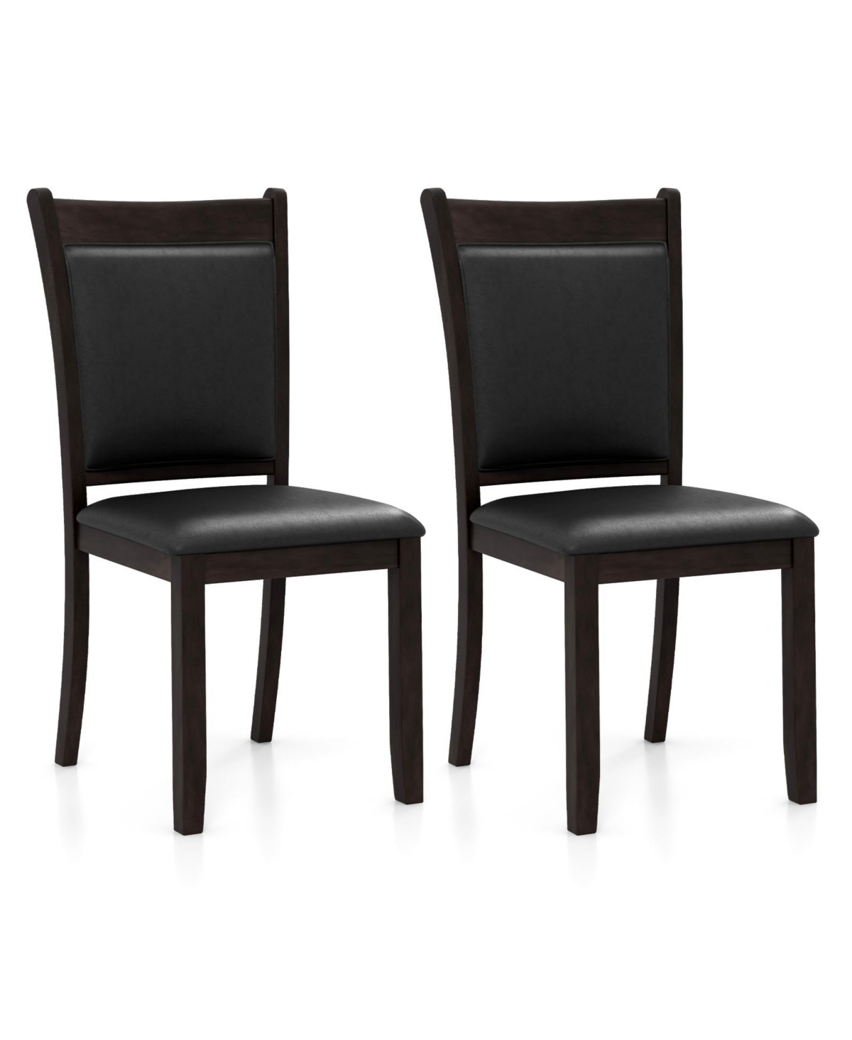Click here for Slickblue Set of 2 Faux Leather Dining Side Chairs... prices